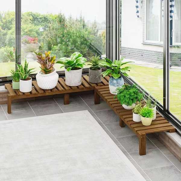 flowerrack Gelanggang tingkap kayu pepejal trellis bunga balkoni di ...