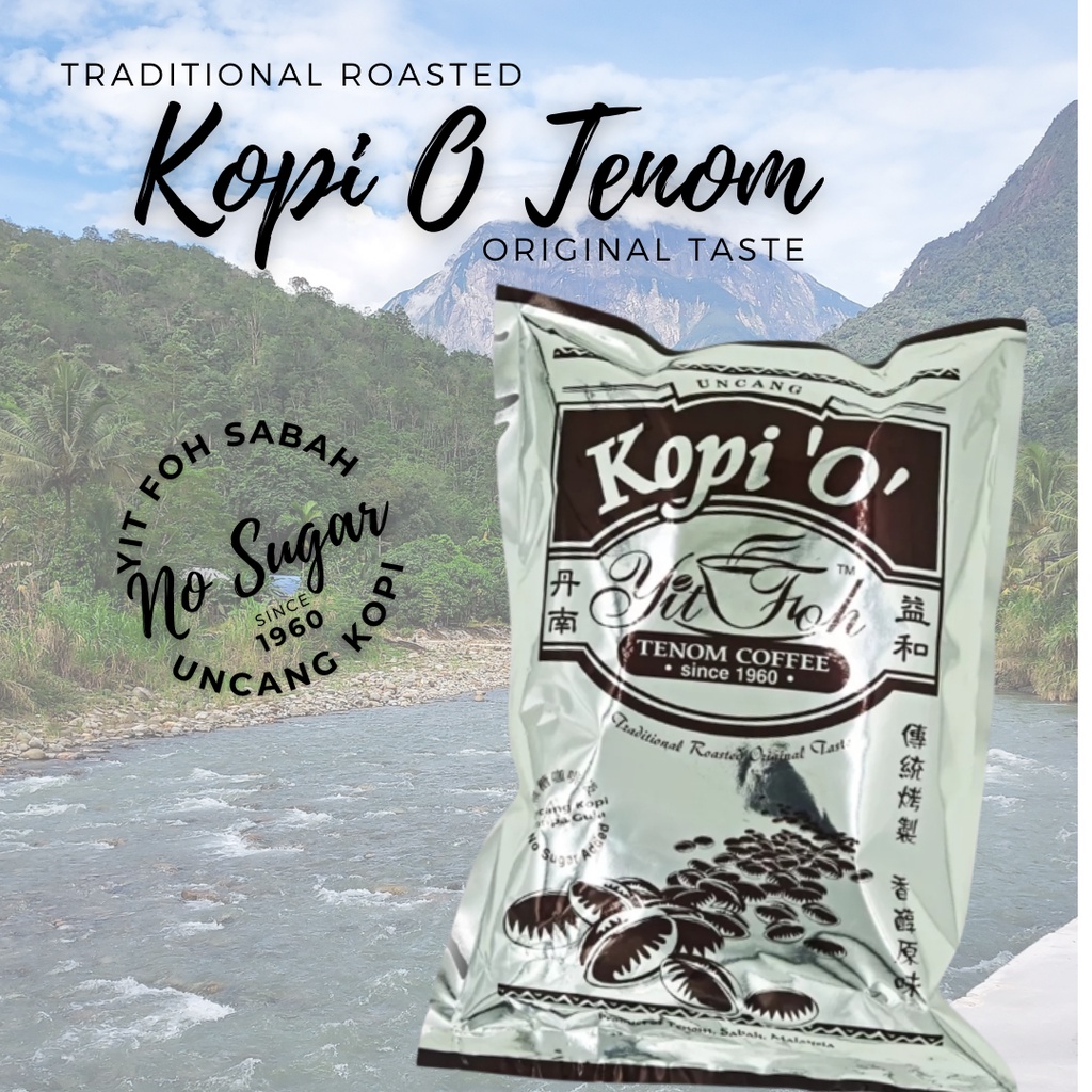 Coffee Tenom Yit Foh Kopi O Tanpa Gula Traditional Roasted Original ...