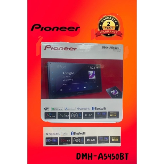 PIONEER DMH-A5450BT 7 INCHES WIRELESS APPLE CAR PLAY/ ANDROID AUTO IN-DASH DOUBLE DIN MULTIMEDIA ...