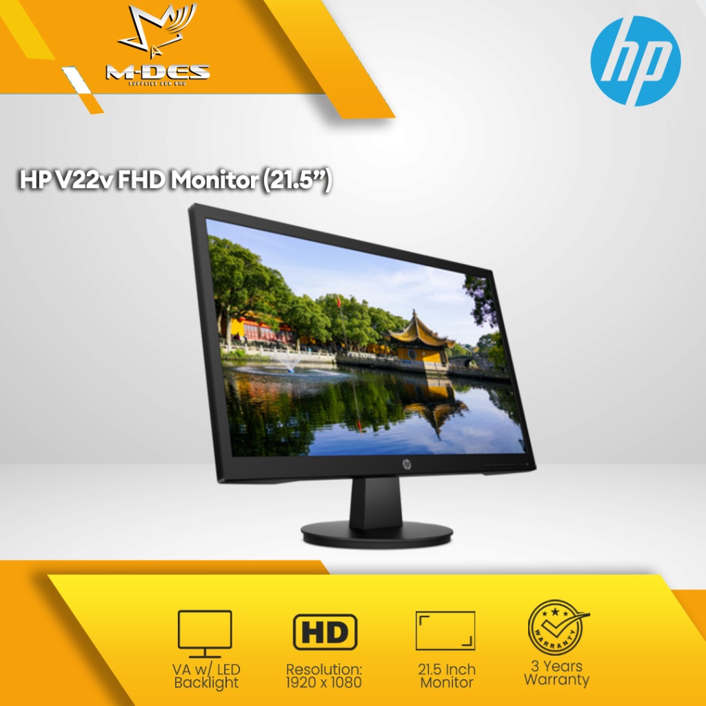 HP 22" HP V22v G5 FHD Monitor / 21.5" VA / 1920x1080@60HZ / 250NITS ...