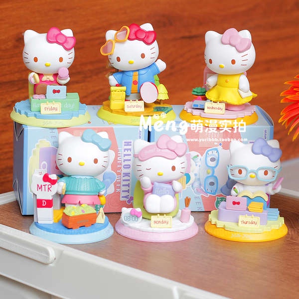misteri box ☝HelloKitty Worker Series Blind Box Hello Kitty Doll Figure ...