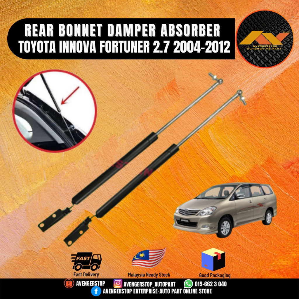 TOYOTA INNOVA FORTUNER 2.7 2004-2012 REAR BONNET DAMPER ABSORBER ...
