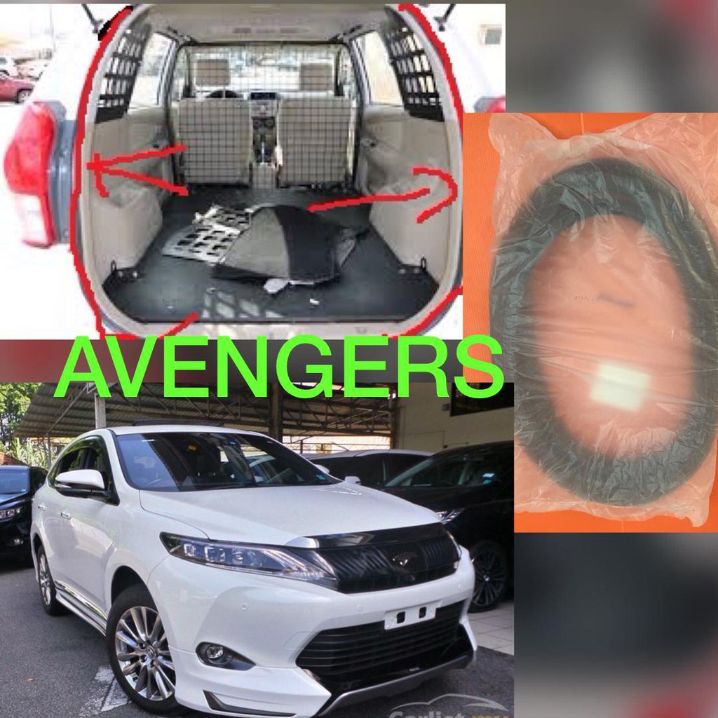 TOYOTA HARRIER ZSU60 2015 REAR BONNET RUBBER BELAKANG BONNET GETAH ...