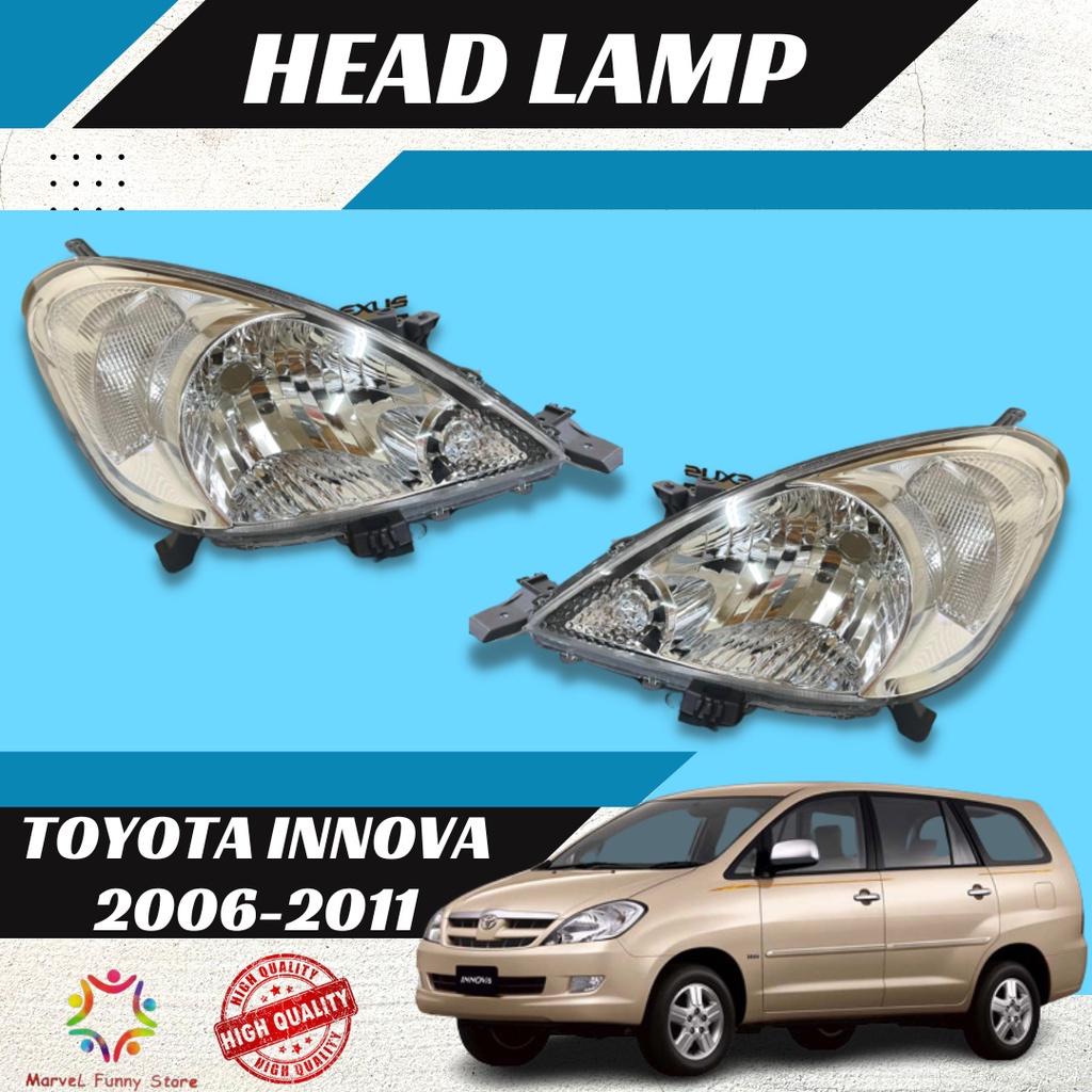 Toyota Innova 2006 2012 Head Lamp Lampu Besar Depan 100% New High ...