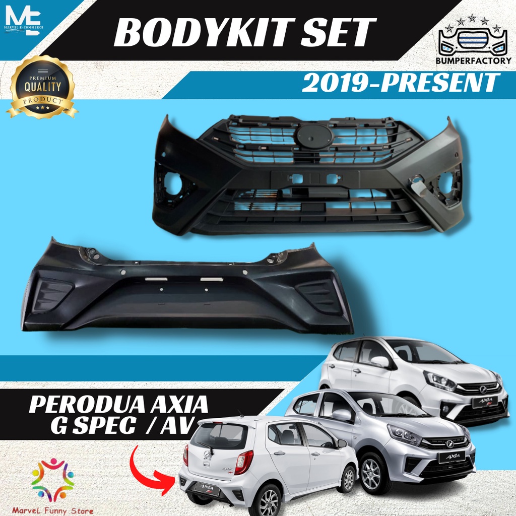 Perodua Axia 2020 G Spec Axia Av 2019 Front Bumper Depan Rear Bumper ...