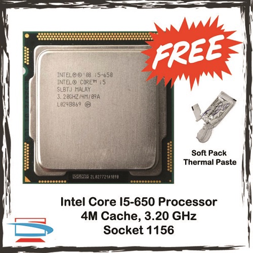 Socket 1156 CPU Processor Intel Core I3-530 I3-540 I5-750 I5-660 I5-650 ...