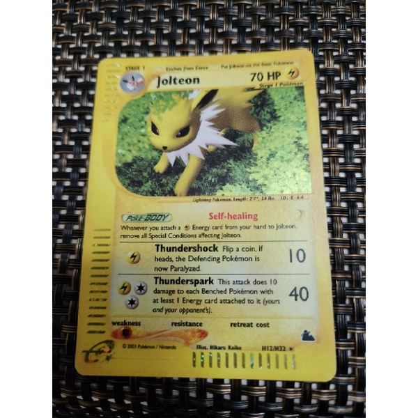 Jolteon (H12) - Skyridge - Holo Rare - Damaged Holofoil | Shopee Malaysia