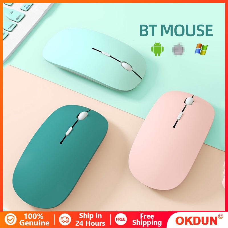 Wireless Mouse Bluetooth Mouse 2.4GHz Wireless Optical Rechargeable ...