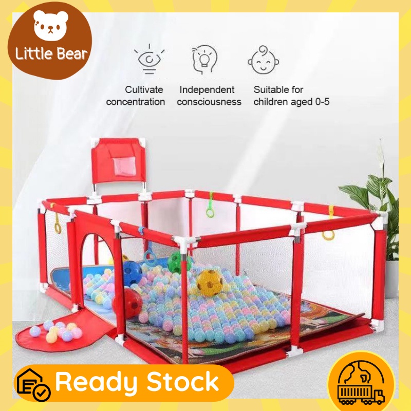 🔥In Stock🔥Kids Playpen Play Fence Stainless Steel Hexagon Play Yard ...