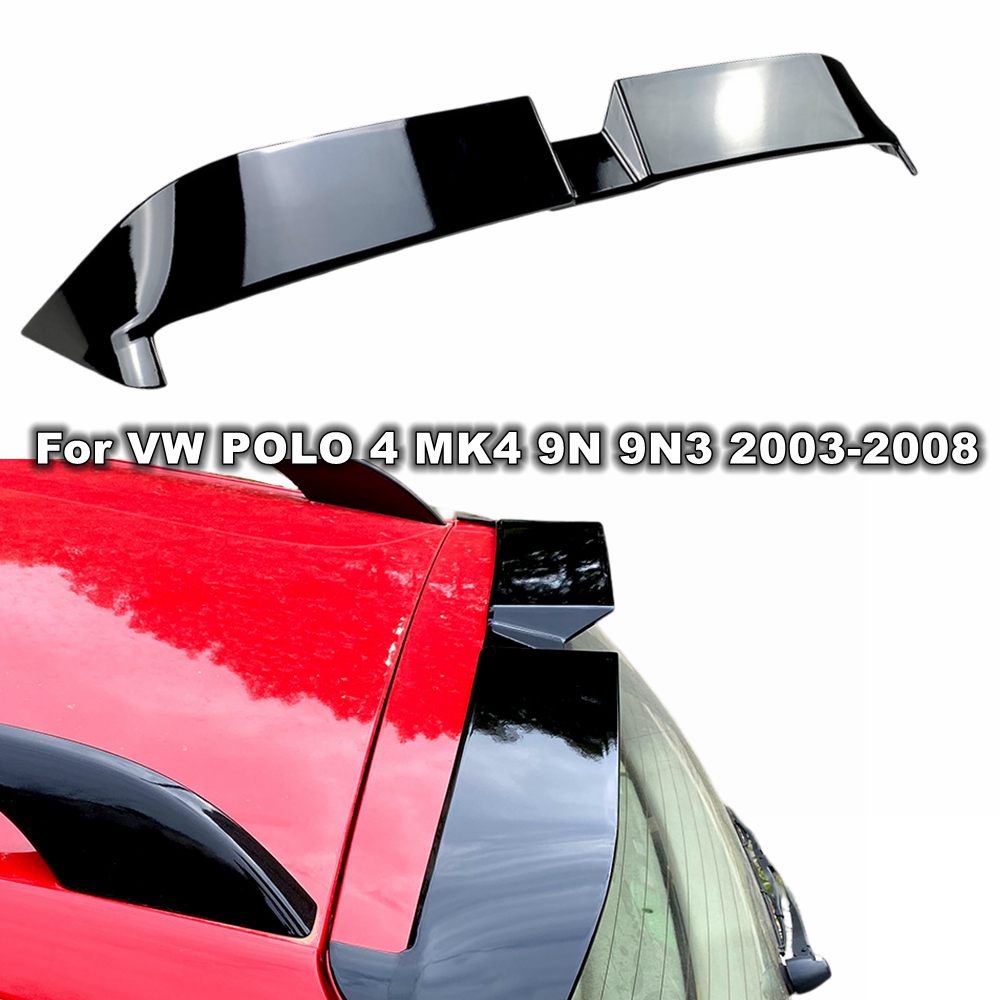 For VW POLO 4 MK4 9N 9N3 2003-2008 For Oettinger Style Roof Spoiler ABS ...