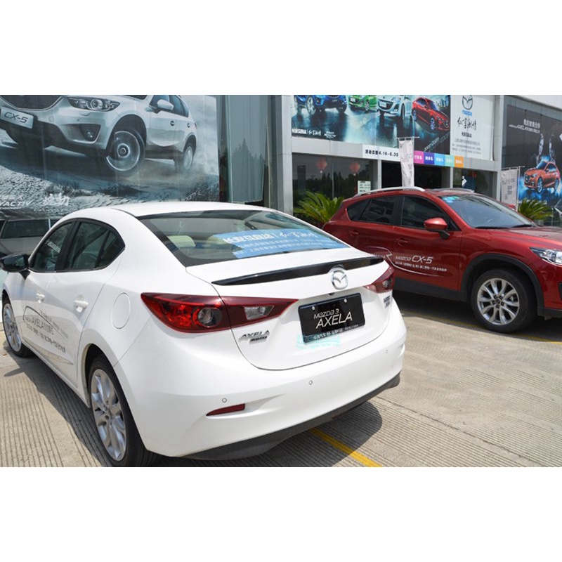 Car ABS Plastic Unpainted Primer Tail Wing Rear Trunk Spoiler External ...