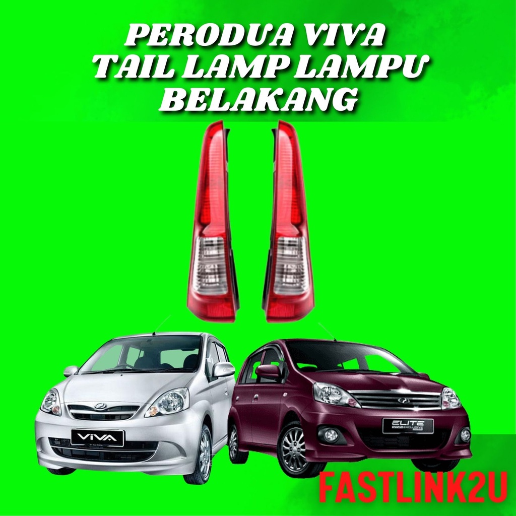 Perodua Viva 2007 Tail Lamp Light Lampu Belakang 100% New Baru High ...