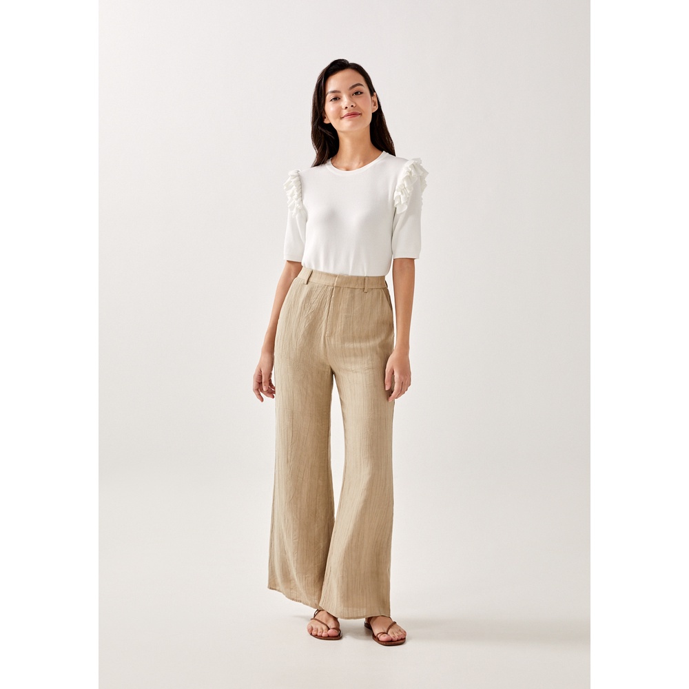 [Final Sales]:Helen Ruffle Knit Top | Shopee Malaysia
