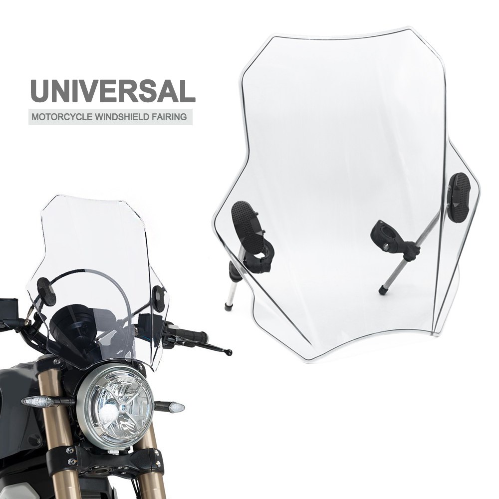 Universal Motorcycle Windscreen Windshield Covers Deflector For Moto ...