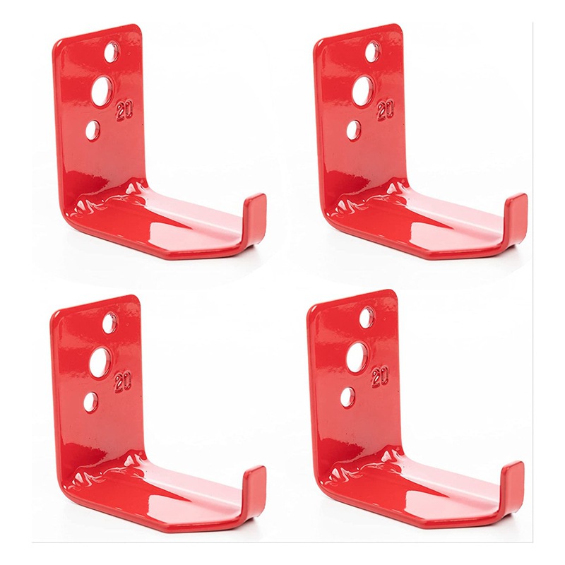 1Set Fire Extinguisher Bracket Fire Extinguisher Mounts & Brackets Universal Red Up To 20 Lbs ...