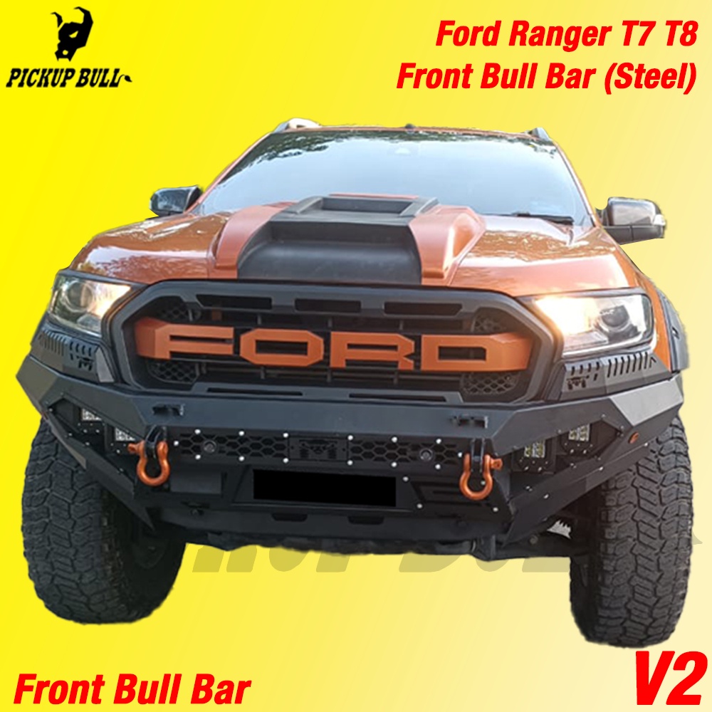 Ford Ranger T7 T8 Front Bull Bar Besi/ Ranger T7 T8 Front Bumper Bull ...