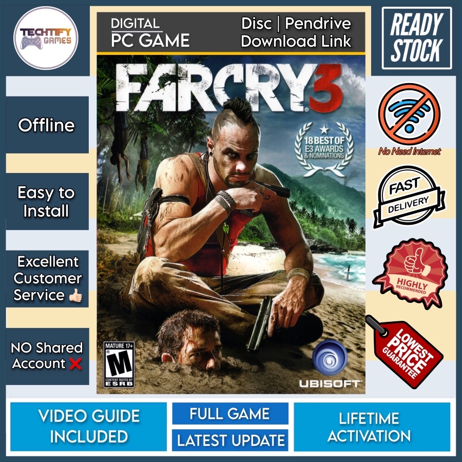 [PC Game] Farcry | Far Cry 3 Deluxe Edition (v1.05 + All DLCs) - Offline [Disc | Pendrive ...