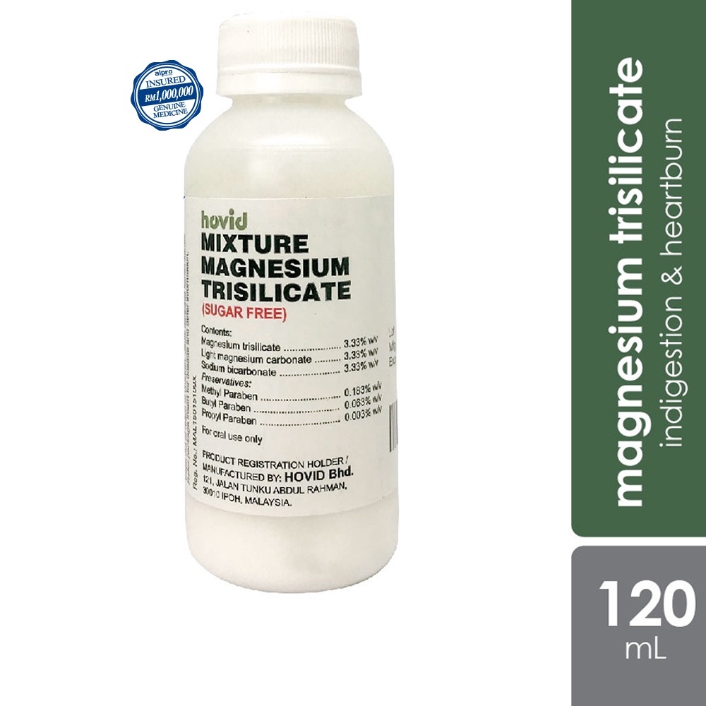 Hovid Mixture Magnesium Trisilicate 120ml (Ingestion & Heartburn ...