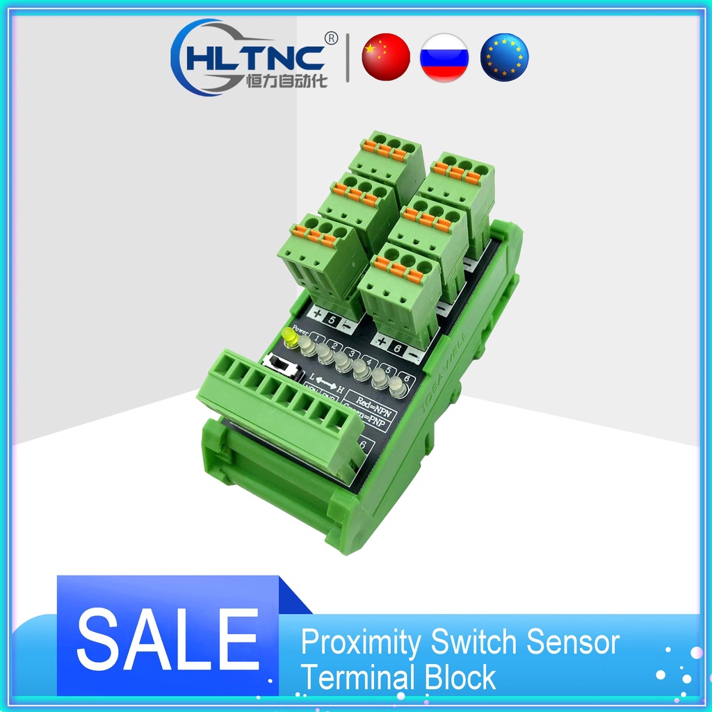 4 6-way Proximity Switch Sensor Terminal Block Two-wire Three-wire Plc ...