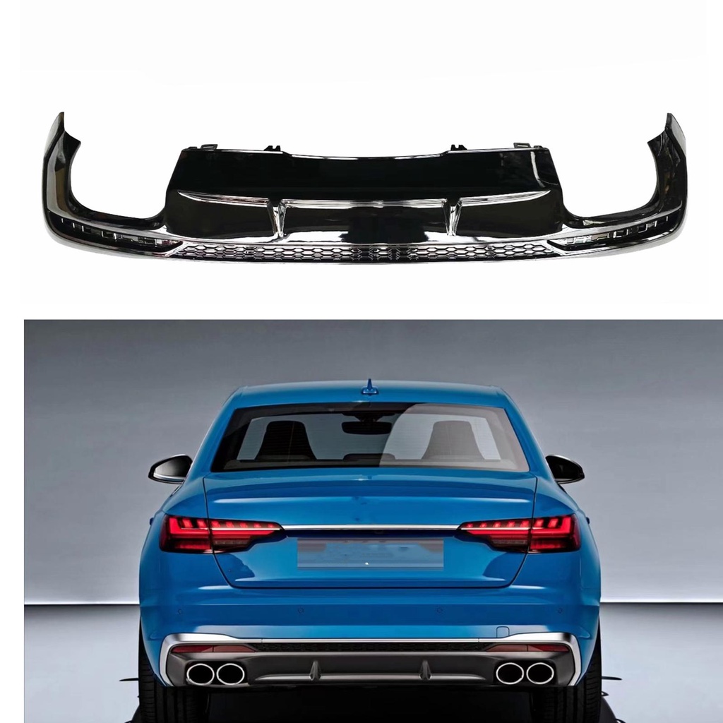 For Audi A4 Sline S4 RS4 B10 2020-2022 Sport Model Rear Bumper Diffuser ...