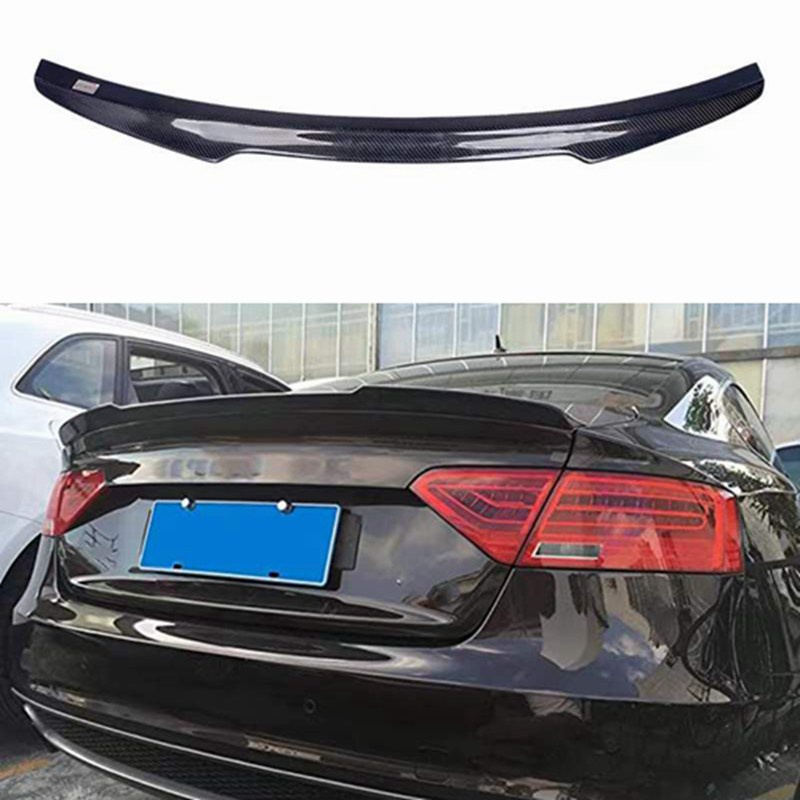 V style carbon fiber rear wing for Audi A5 2 doors 2009- 2016 Wing lip ...