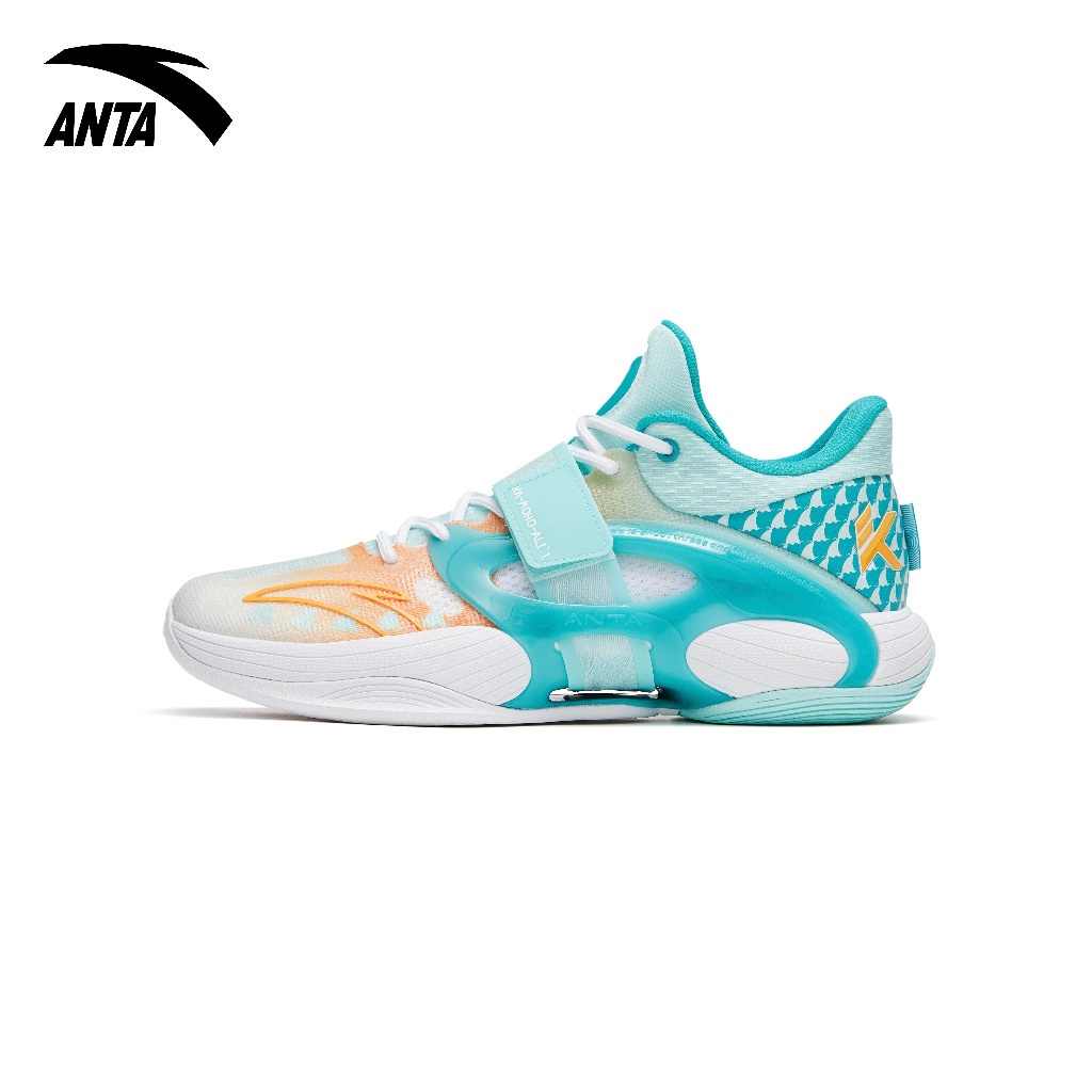 ANTA Men Nitroedge Klay Thompson Basketball Shoes-Ice Blue/Yellow ...