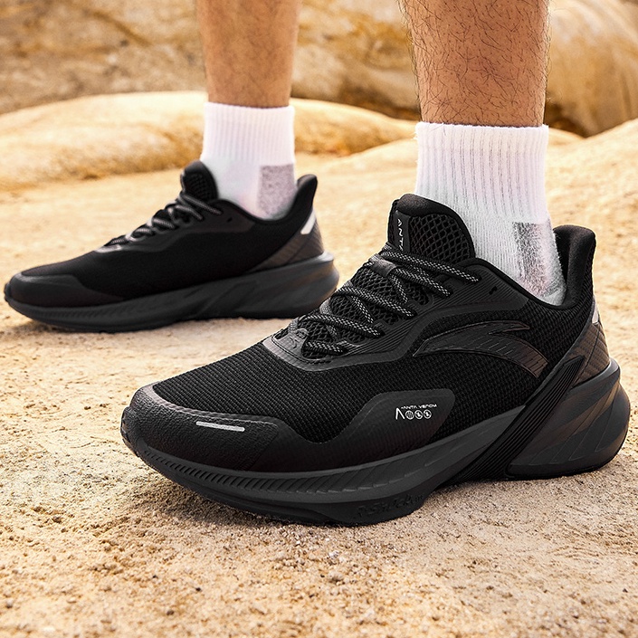 ANTA A-SHOCK Men Running Shoes Soft-soled Men Sports Shoes Slow Shock ...