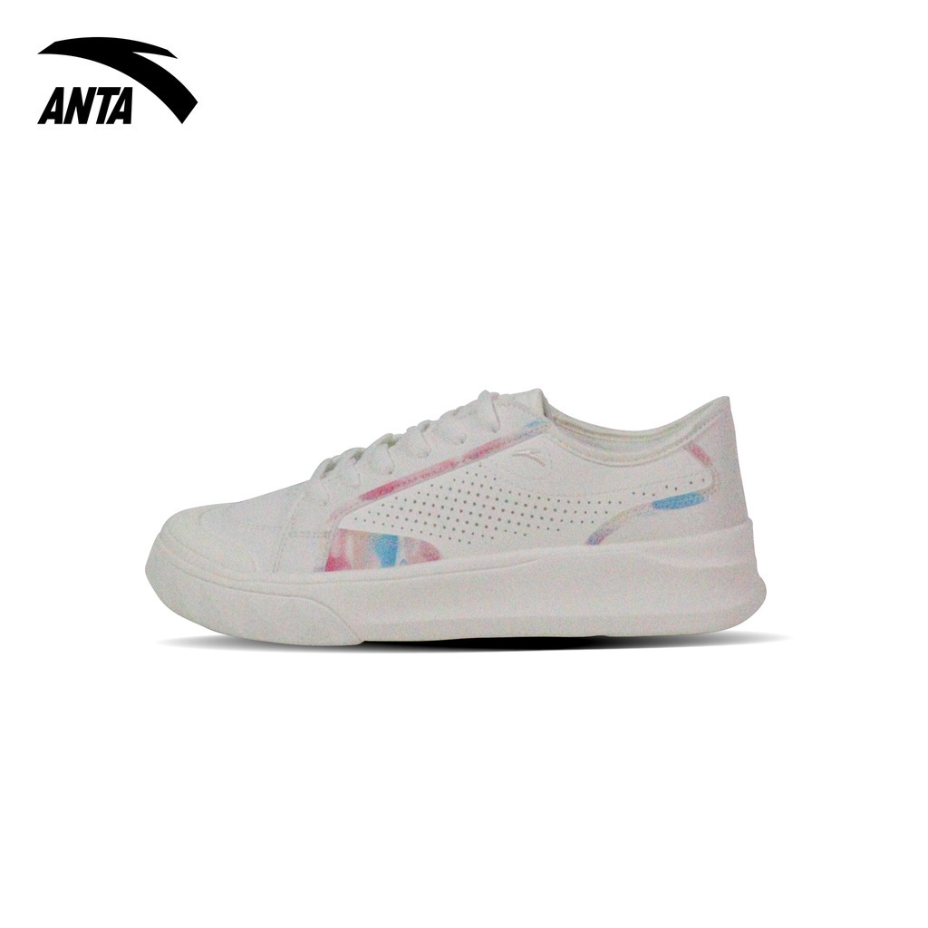ANTA Women X-Game Lifestyle Shoes - Ivory White/Blossom Pink | Shopee ...