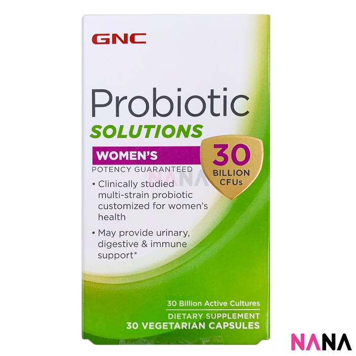 GNC Women's Cranberry Probiotic 30 billion CFUs 30 Vegetarian Capsules ...