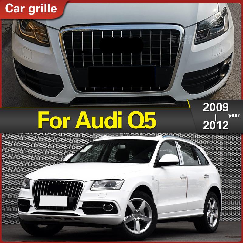 For SQ5 Style Front Bumper Mesh Hood Grill Grille Glossy Black ...