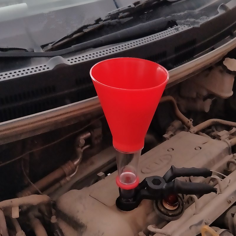 Adjustable Universal Car Engine Oil Funnel Gasoline Special Funnel ...