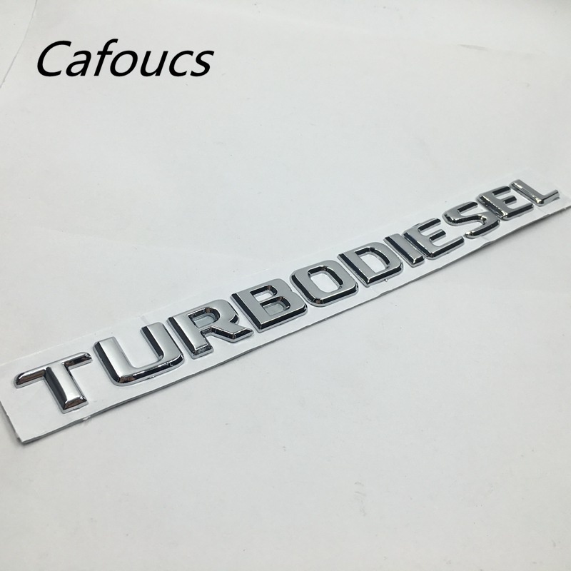 For Mercedes Benz W463 W140 W124 Turbodiesel lettering emblem mark rear ...