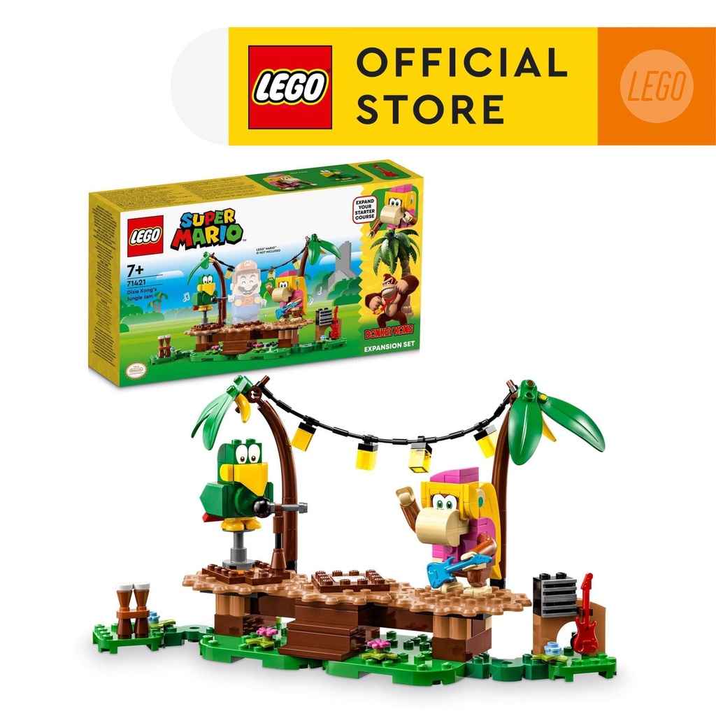 LEGO® Super Mario™ 71421 Dixie Kong’s Jungle Jam Expansion Set Building ...