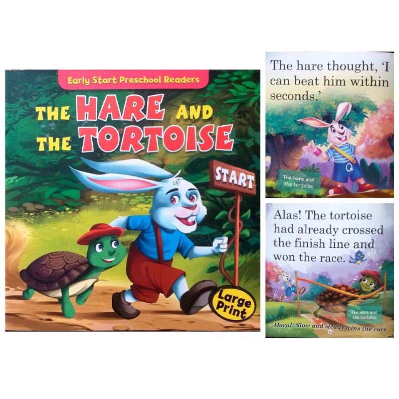 The hare & the tortoise Early start preschool readers with moral ...