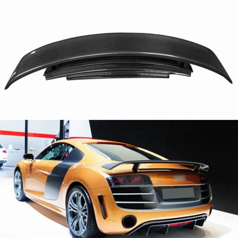 High Quality REAL Carbon Fiber Spoiler For Audi R8 V8 V10 GT 2007 2008 ...