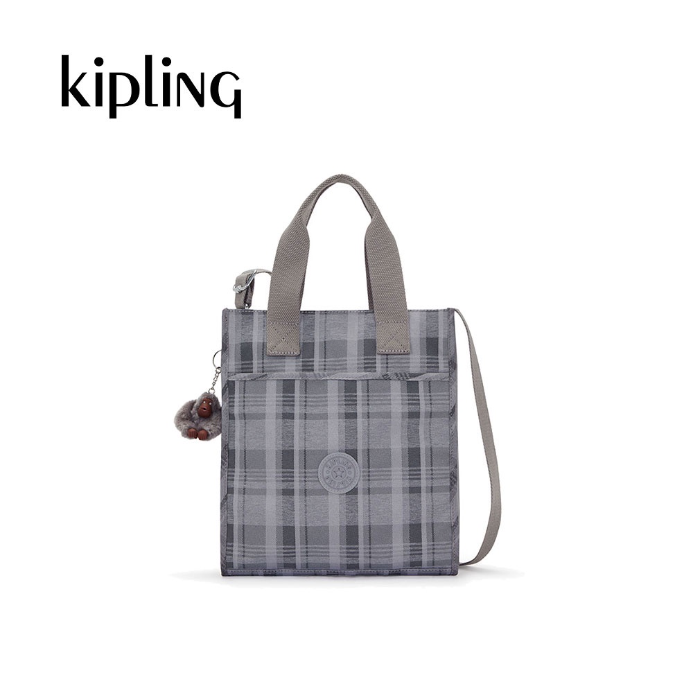 Kipling INARA M Soft Plaid Grey Tote Bag | Shopee Malaysia
