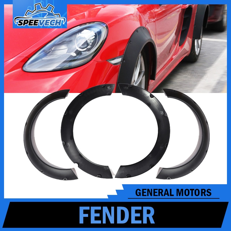 4 Pieces Universal Wide for Fender Flares Flexible Car Fender Horn ...