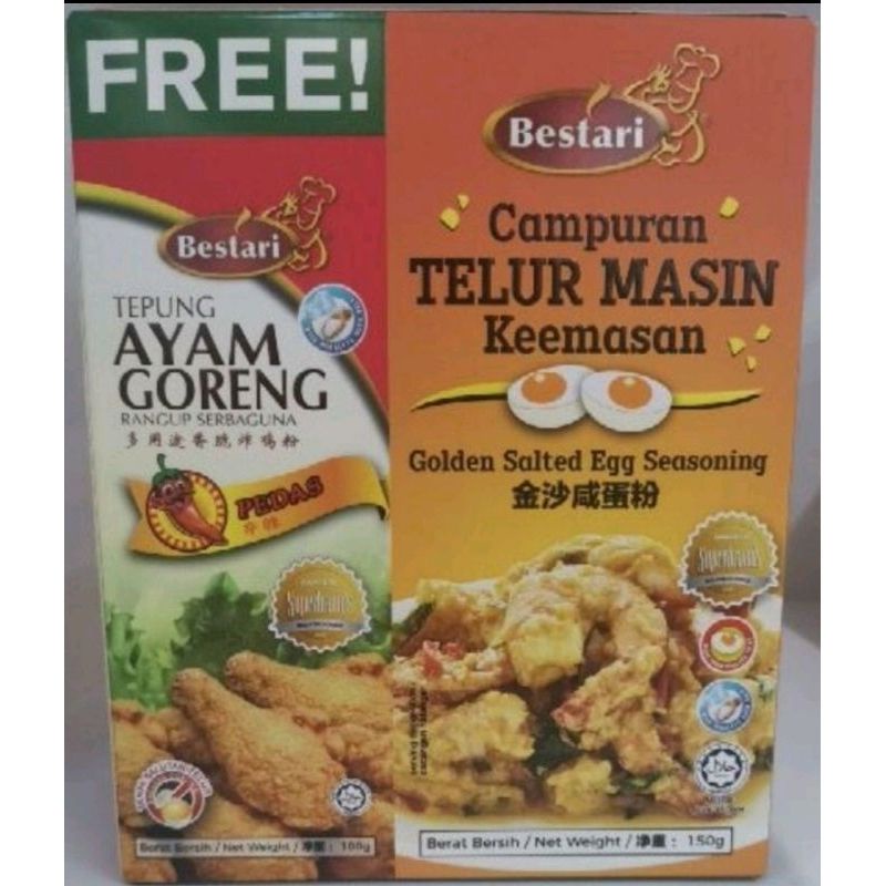 BESTARI SALTED EGG POWDER 150G(Free tepung goreng ayam) | Shopee Malaysia