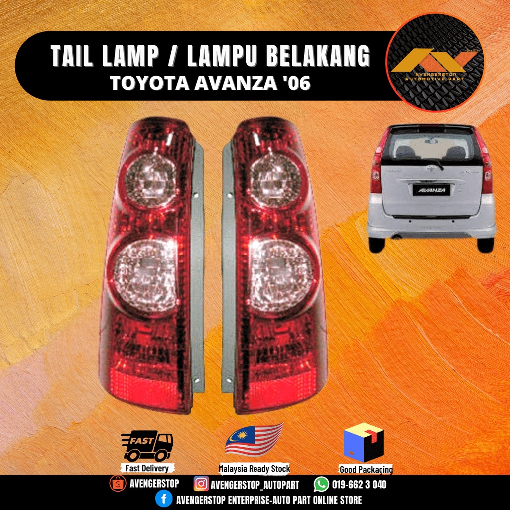 AVANZA F602 2006 TAIL LAMP LAMPU BELAKANG LIGHT NEW HIGH QUALITY ...