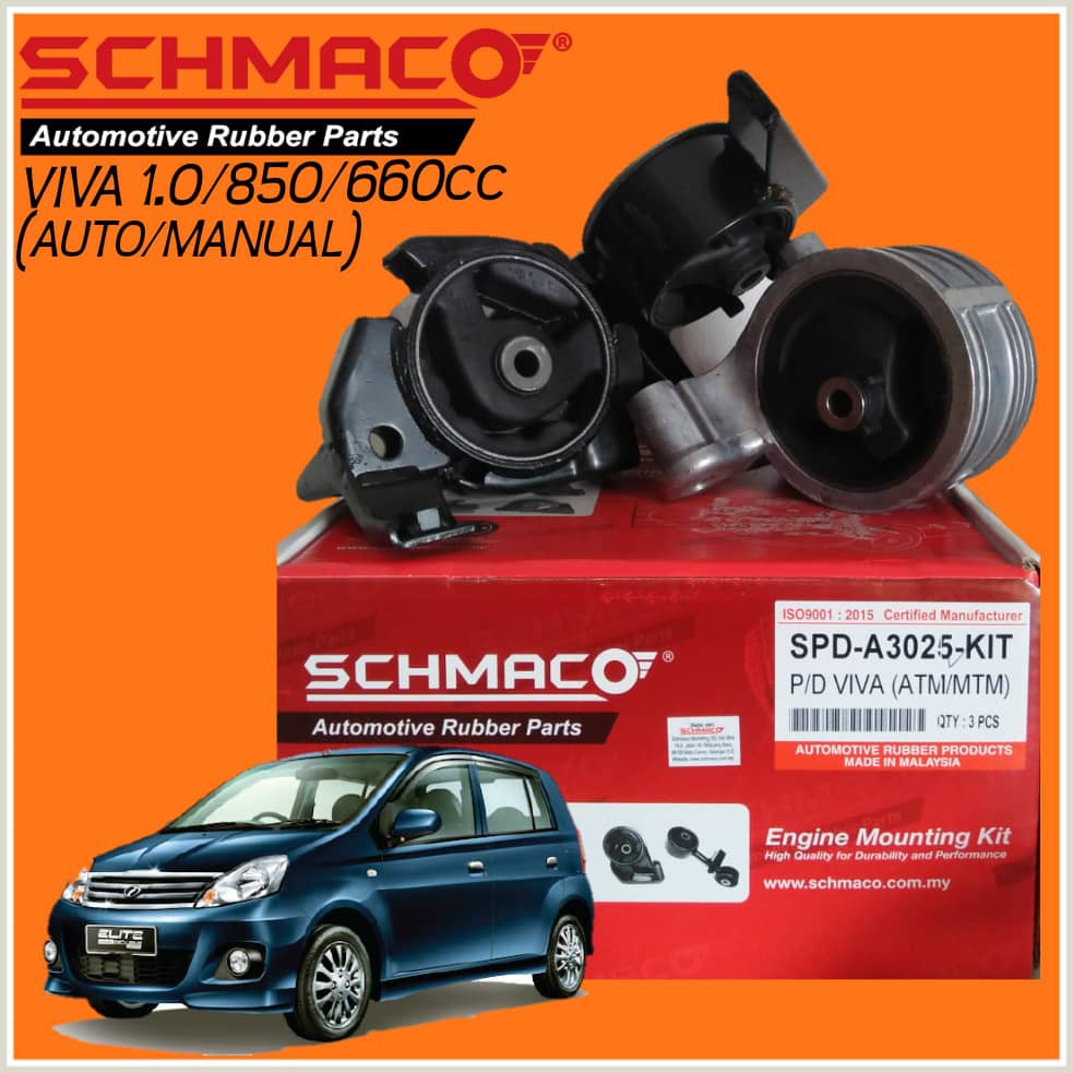 PERODUA VIVA AUTO MANUAL SCHMACO ENGINE MOUNTING KIT SET GOOD QUALITY ...