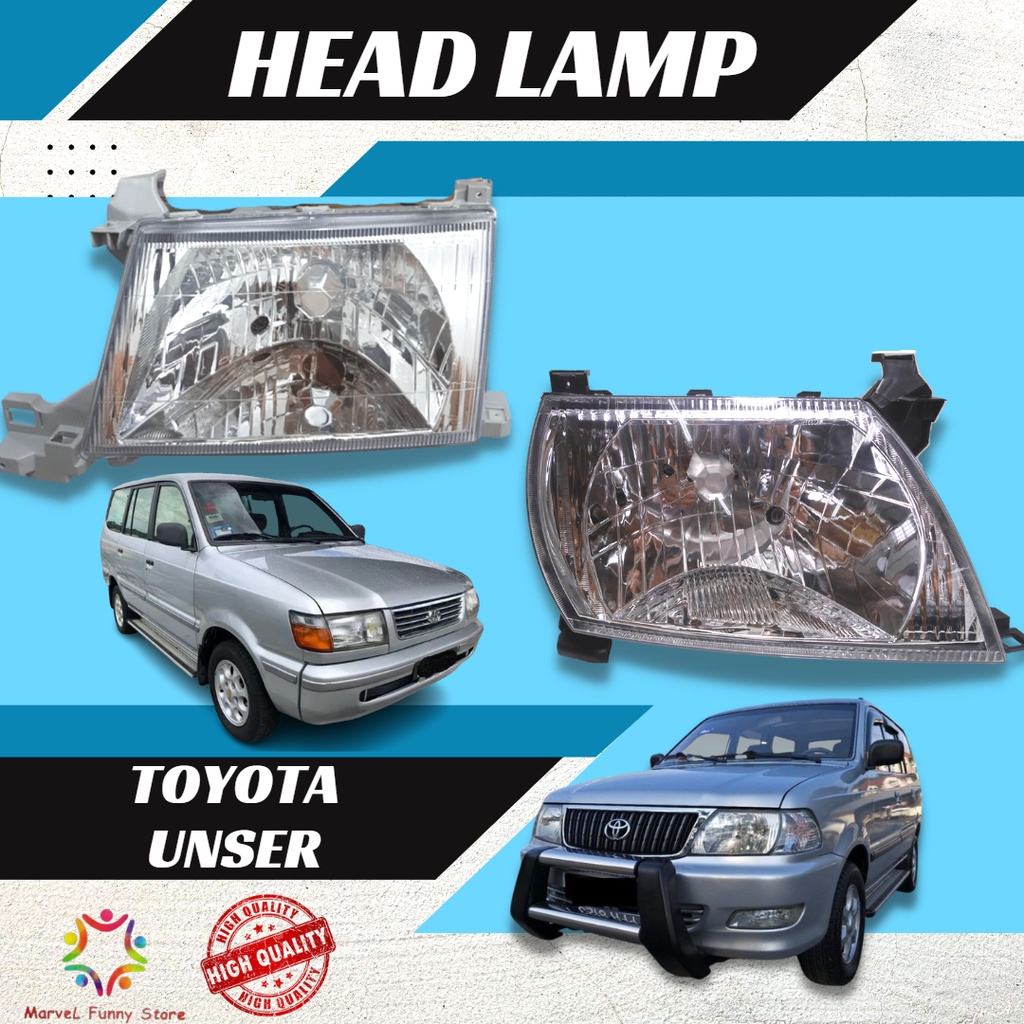 Toyota Unser 2000 2003 Head Lamp Lampu Front Big Light Depan Besar 100% ...