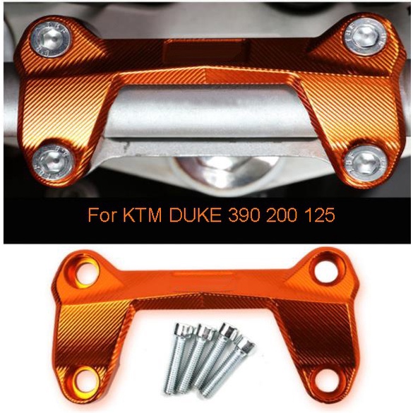 DUKE 390 motorcycle CNC Aluminum Handlebar Risers Top Cover Clamp fit for KTM DUKE 390 200 125 ...