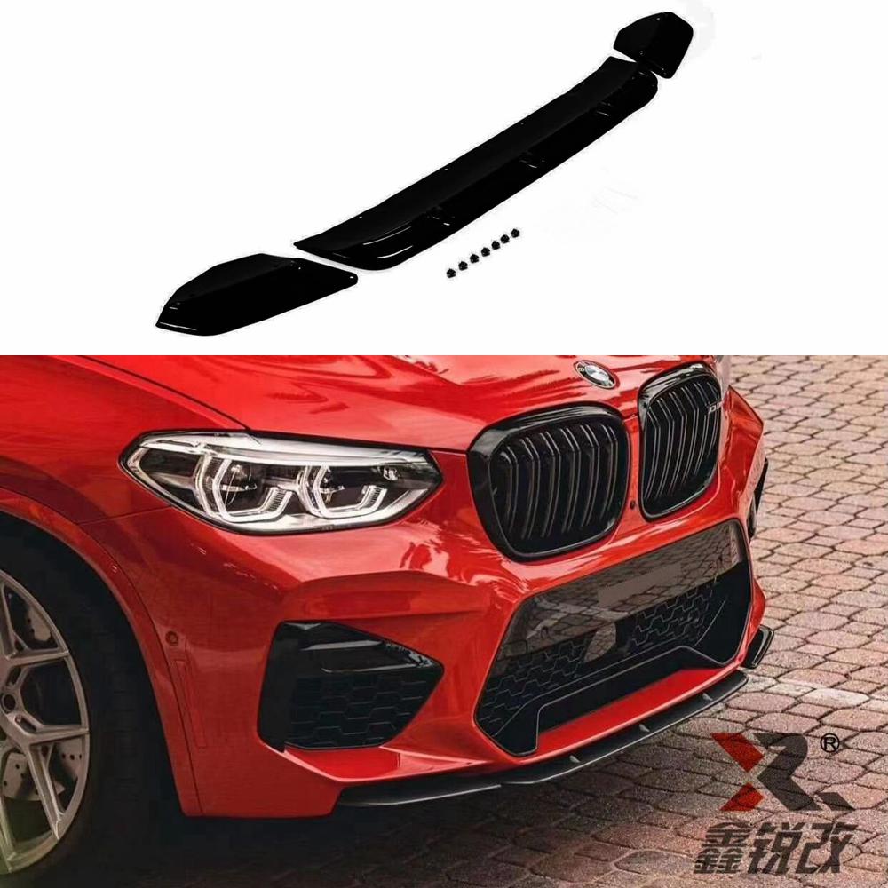 Glossy Black Front Bumper Lip For Bimmer F97 X3M F98 X4M 2019+ Car ...