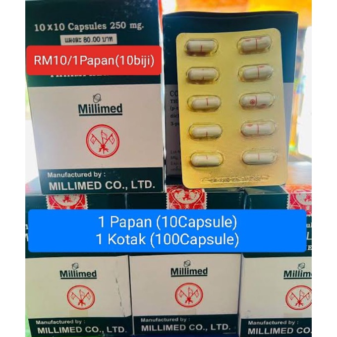 Sepapan Ubat Millimed Khas untuk Ayam Sakit Tubuh, Demam, Selsema, Hilang Selera dan lain-lain ...