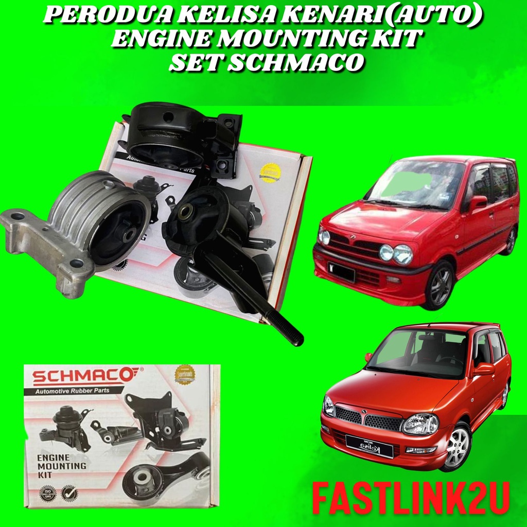Perodua Kelisa Kenari Auto Manual Schmaco Engine Mounting Kit Set ...