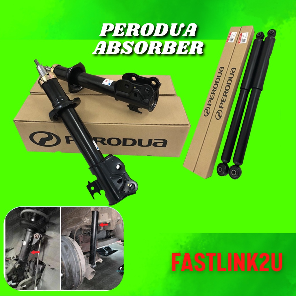 Fastlink Original Perodua Alza Absorber Front Depan Rear Belakang 100% ...