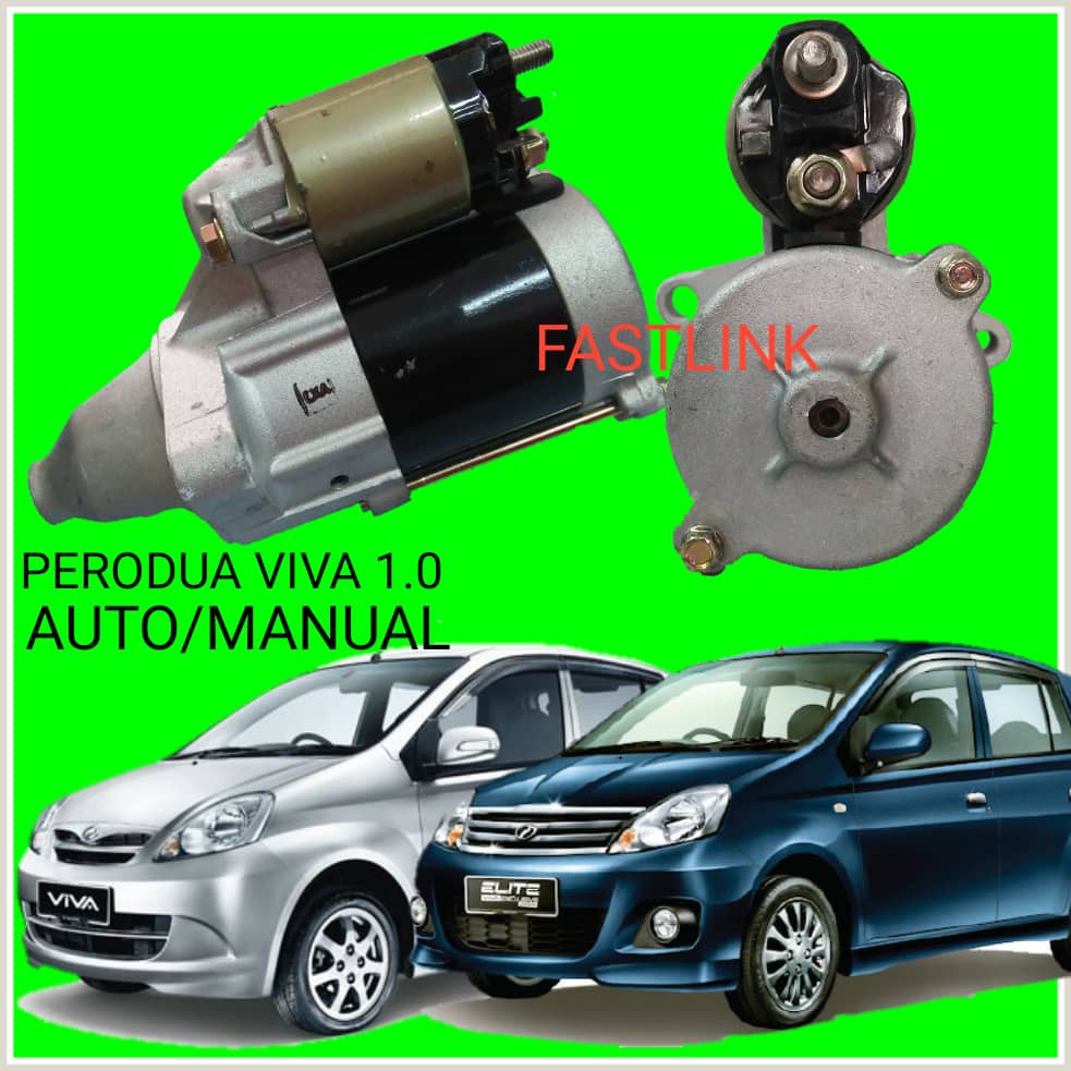 Fastlink Perodua Viva 1.0 Starter Auto Manual Recond 100% New High ...