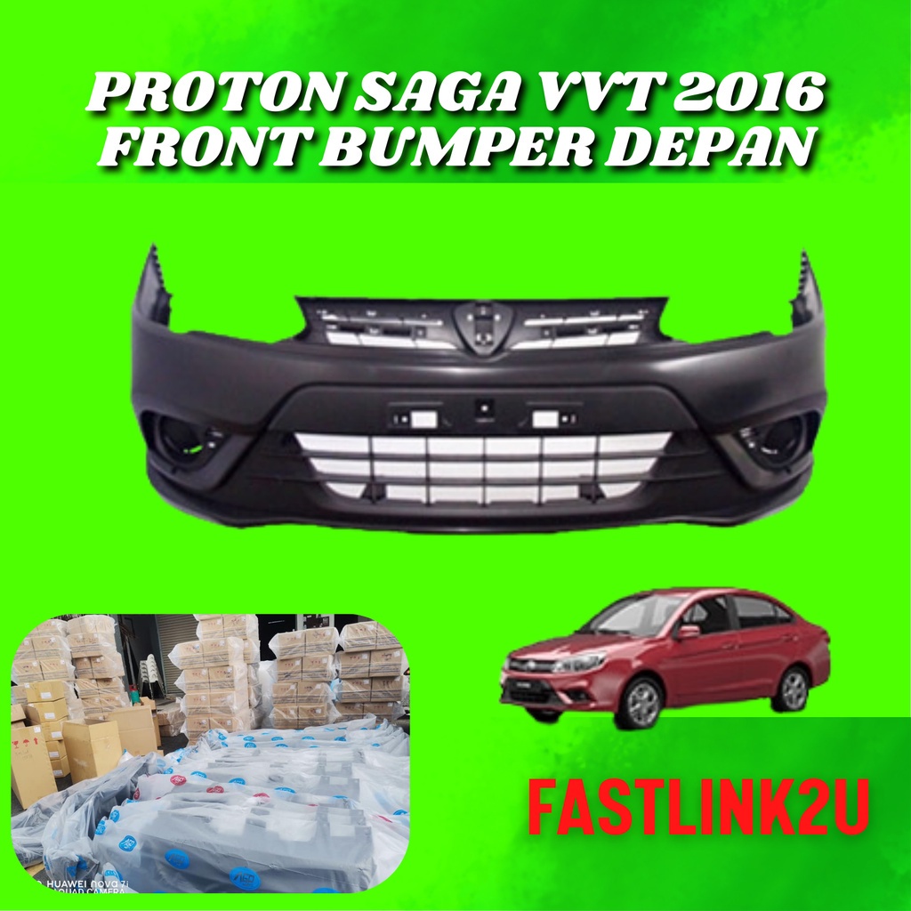Fastlink Proton Saga Vvt 2016 Front Bumper Depan 100% High Quality PP ...