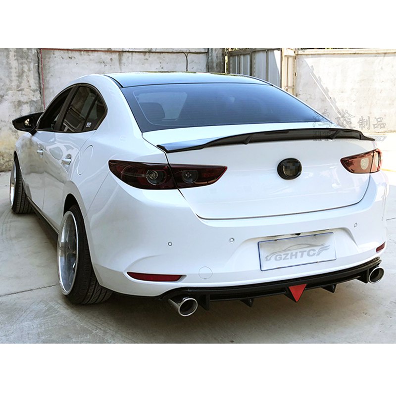 For Mazda 3 Axela Spoiler 2020-2021 Mazda3 Axela yck carbon fiber Rear ...
