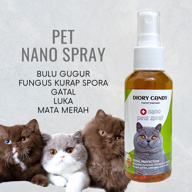 🌈 Pet Spray Kucing Cat Dog Kurap Kudis Spora Gatal Luka Kulat Fungus ...